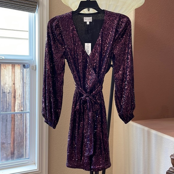 Milly | Dresses | Brand New Milly Sequence Wraps Dress | Poshmark